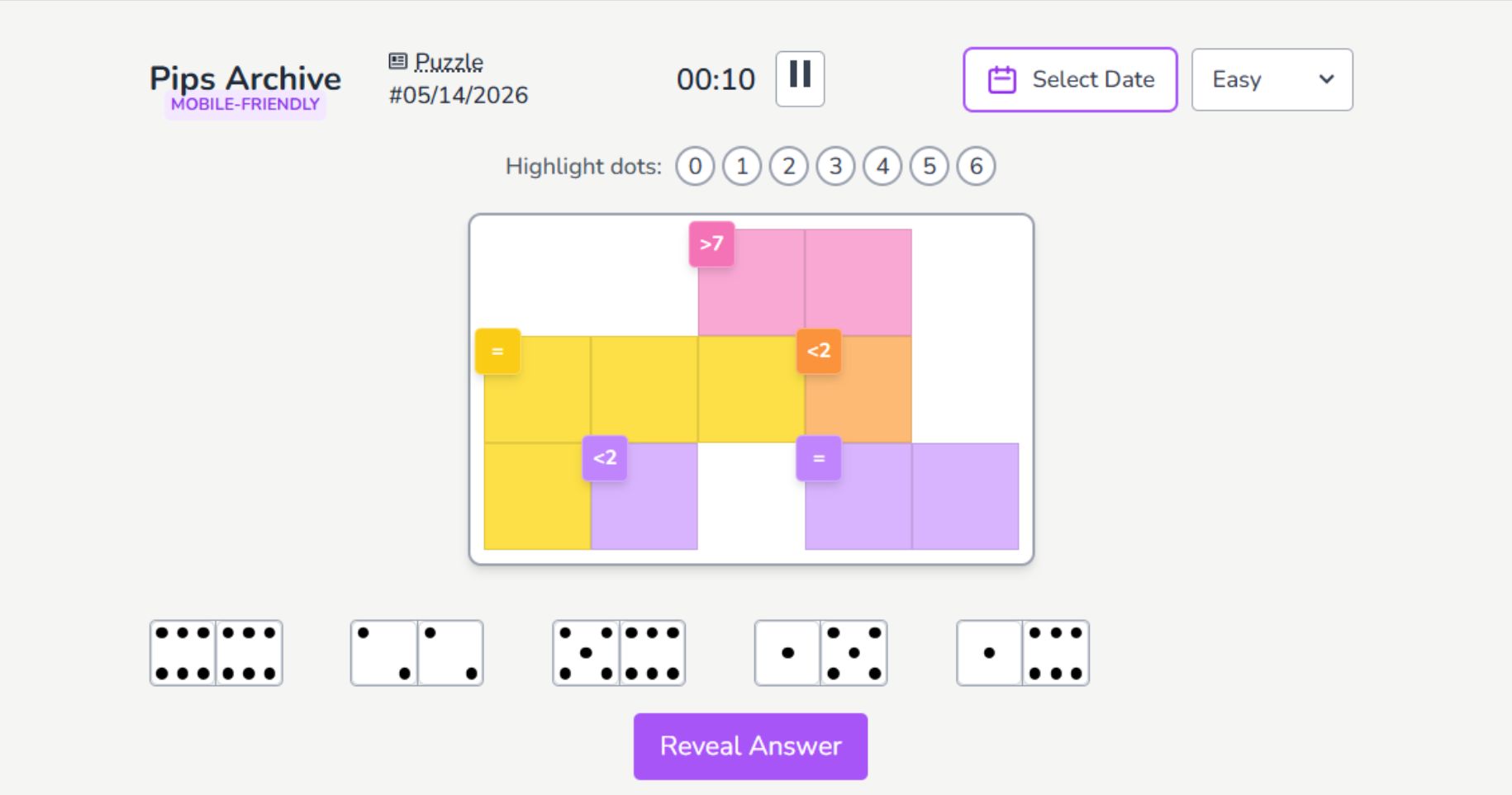 NYT Pips Archive: How to Play Old Games? | Beebom Puzzle