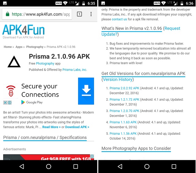 How to Install Old Versions of Android Apps | Beebom