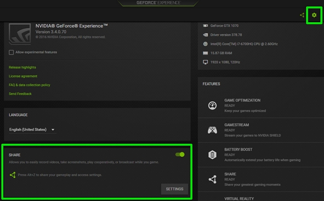 How To Record And Stream Gameplay Using GeForce Experience