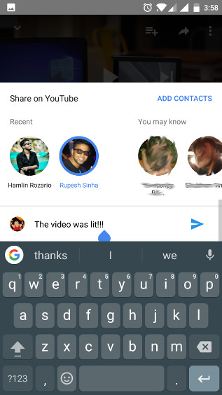 How to Use YouTube Share Feature on Android or iOS | Beebom