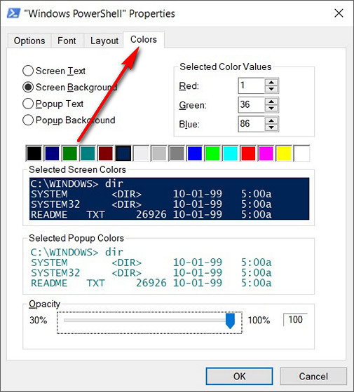 How to Change PowerShell Color Scheme on Windows 10 | Beebom
