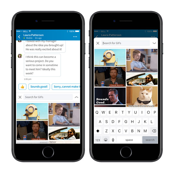 LinkedIn Gets GIFs in Direct Messages to Make Networking More Fun