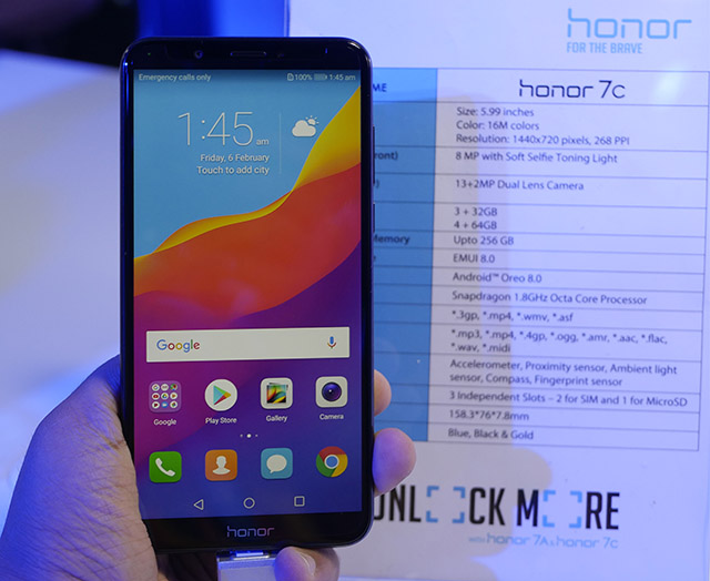 Honor 7C Hands On and First Impressions: Decent Build Quality, Dual ...