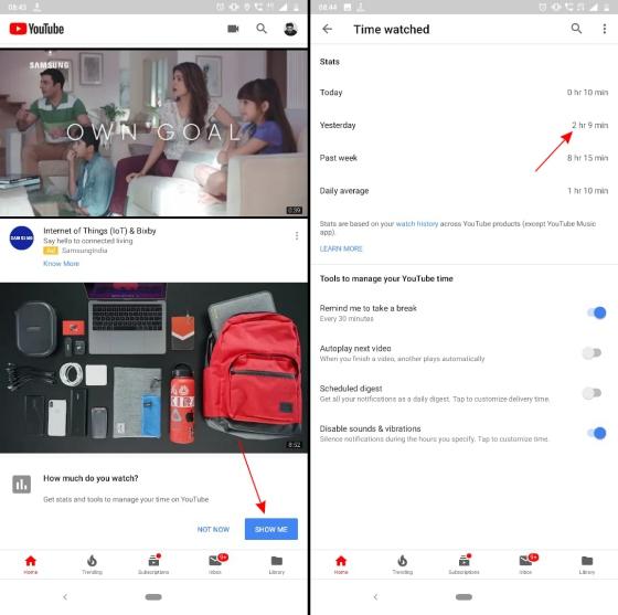 YouTube Will Now Tell You The Time You Spend Watching Videos | Beebom