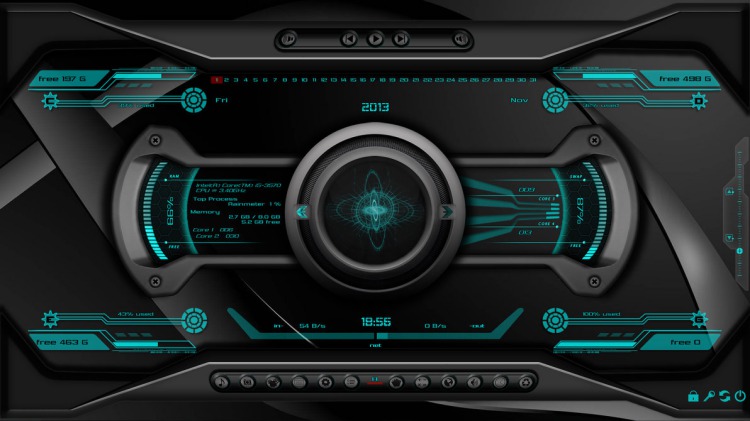 20 Gorgeous Rainmeter Skins You Should Use in 2025 | Beebom