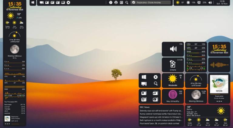 25 Gorgeous Rainmeter Skins You Should Use in 2026 | Beebom