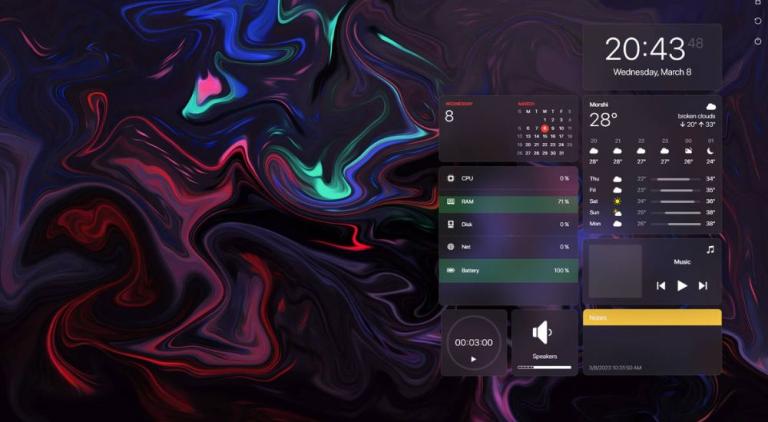 20 Gorgeous Rainmeter Skins You Should Use in 2025 | Beebom