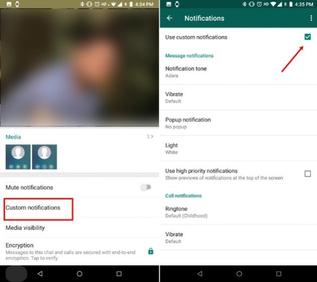 How to Customize Whatsapp Notification (Guide) | Beebom