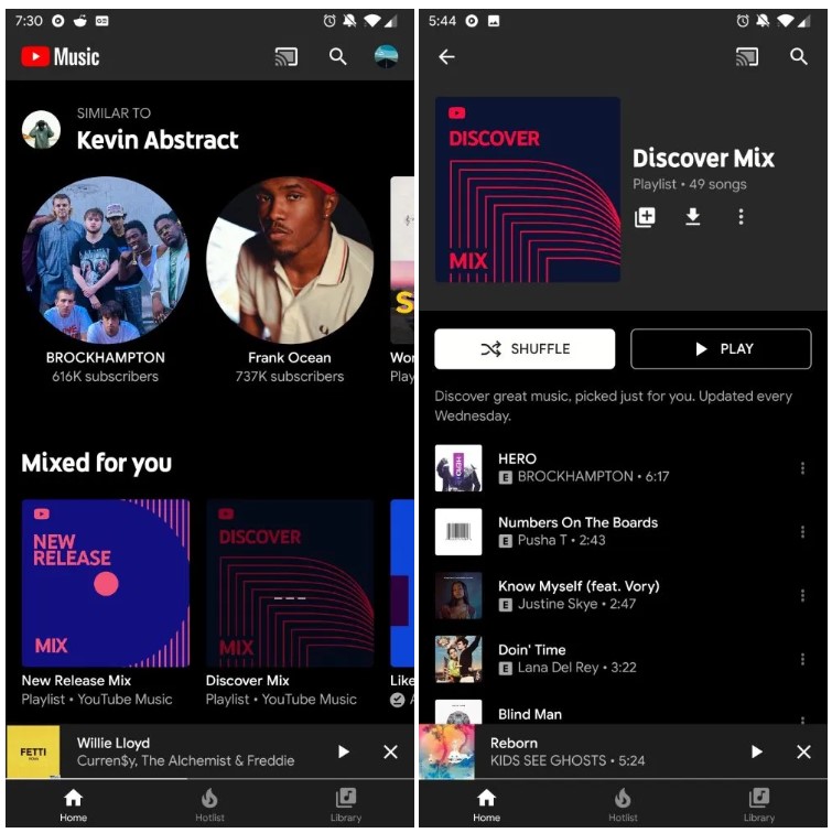 YouTube Music Starts Rolling out "Discover Mix" Playlist | Beebom