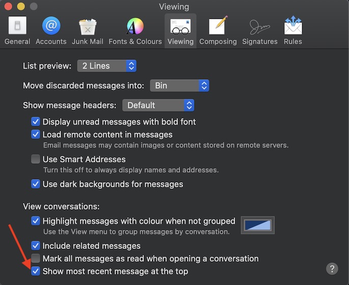 How to Show Most Recent Message on Top in Mail Threads | Beebom