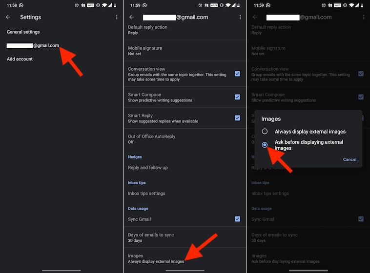 How to Enable Automatic Image Blocking in Gmail on iPhone | Beebom