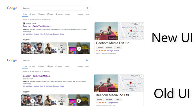 This Extension Lets You Switch Back to Old Google Search UI | Beebom