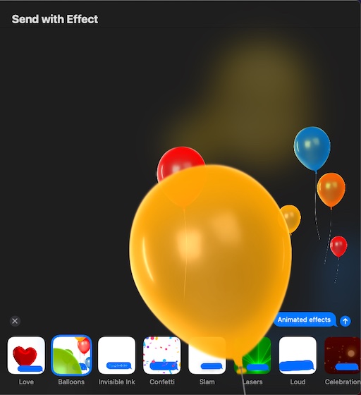 How to Use iMessage Effects in macOS Big Sur | Beebom