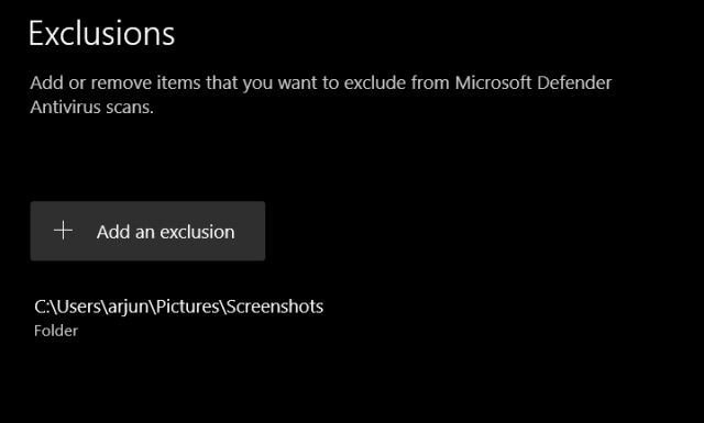 How to Exclude Files and Folders from Windows Defender | Beebom