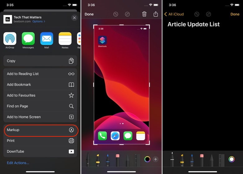 How To Use New Markup Color Tools In Ios 14 On Iphone Beebom