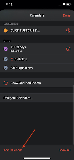 How to Add or Remove Calendars on iPhone and iPad | Beebom