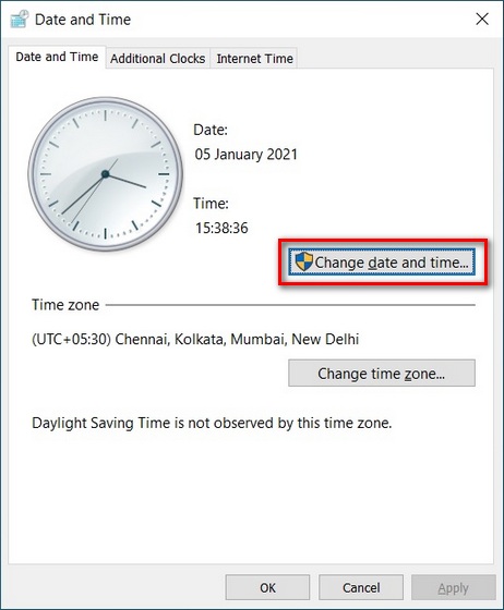 How to Change Time and Date in Windows 10 Manually | Beebom