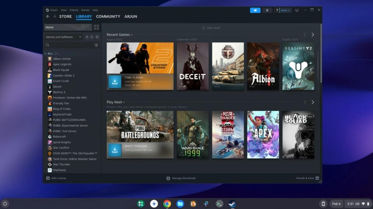 How to Install Steam Games on Chromebook in 2025 | Beebom