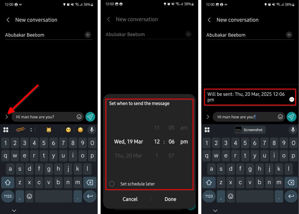 How to Schedule a Text Message on Android | Beebom