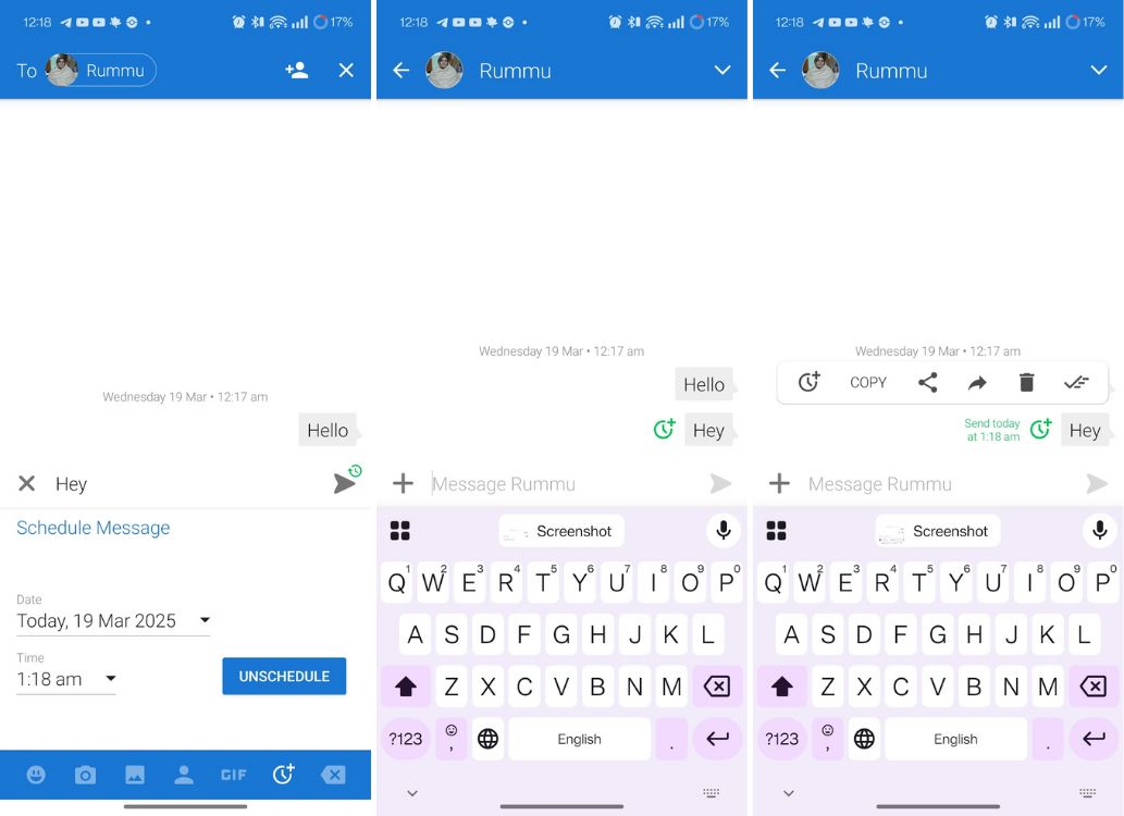 How to Schedule a Text Message on Android | Beebom