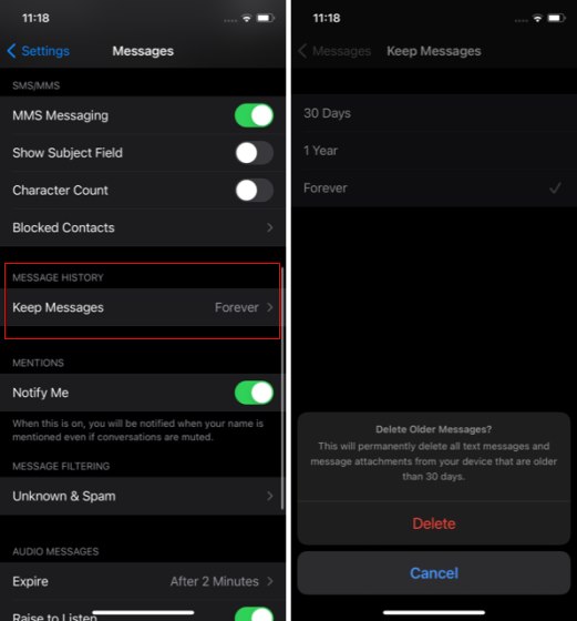 How to Auto-Delete Text Messages (SMS) on Android, iPhone | Beebom