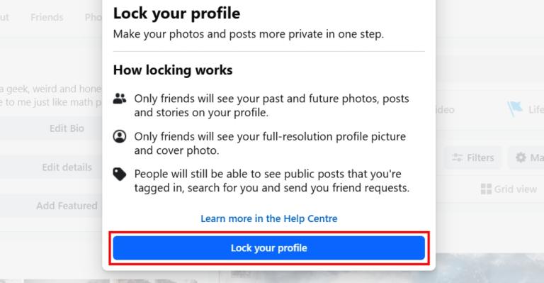 How to Lock Your Facebook Profile on iPhone, Android & Desktop | Beebom