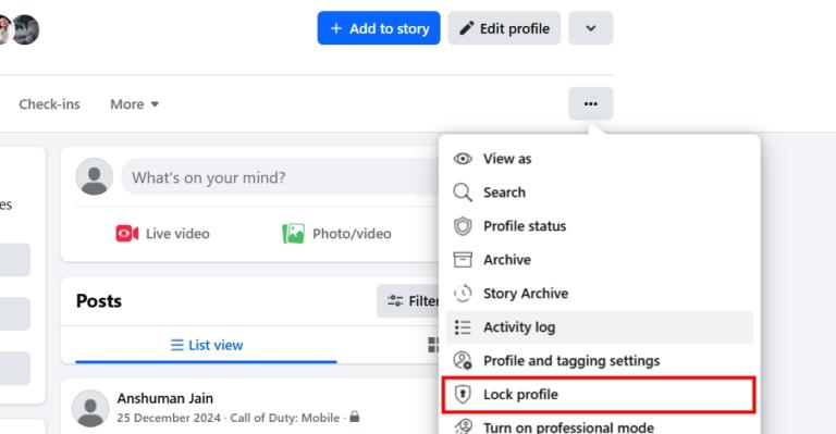 How to Lock Your Facebook Profile on iPhone, Android & Desktop | Beebom