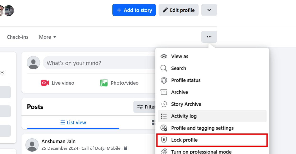 How to Lock Your Facebook Profile on iPhone, Android & Desktop | Beebom