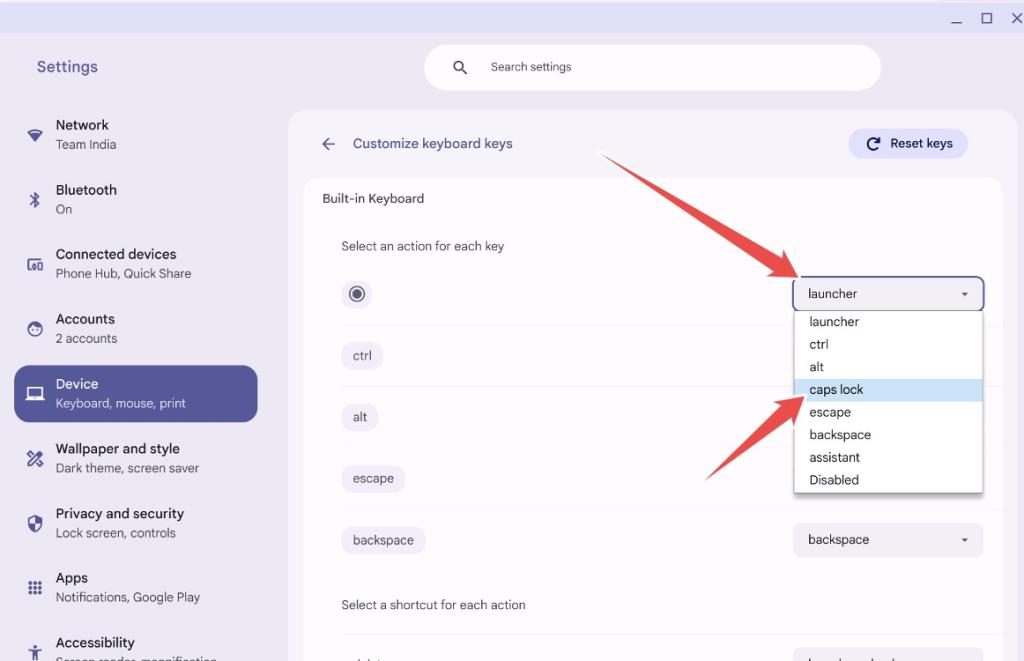 How to Enable Caps Lock Key on a Chromebook | Beebom