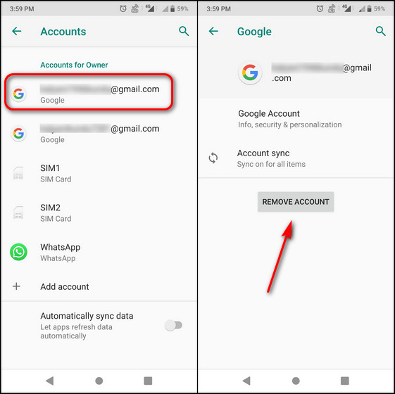 How to Remove Google Account From Your Phone (Android and iOS) | Beebom