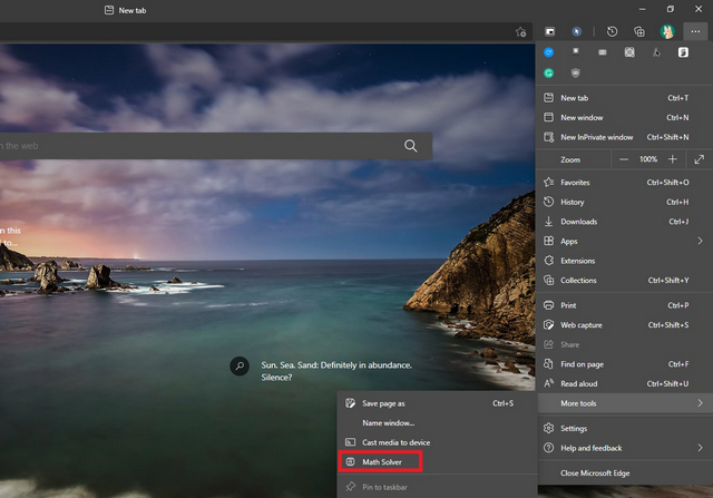 How to Use Math Solver on Microsoft Edge | Beebom