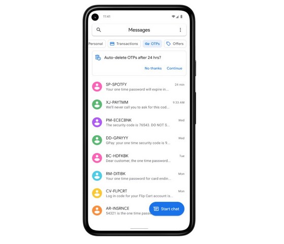 Google Messages on Android Gains New Categories, OTP Auto-Deletion ...