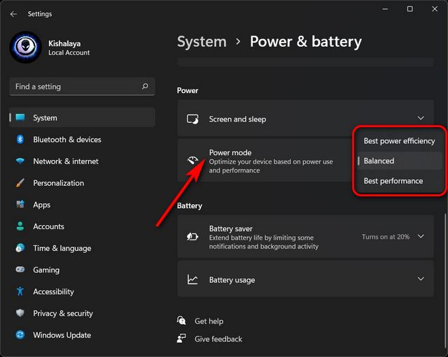 How to Change Power Mode Settings in Windows 11 (2021) | Beebom