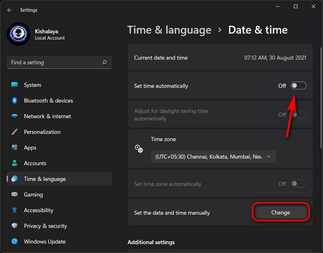 How to Change Date and Time in Windows 11 [Four Methods] | Beebom