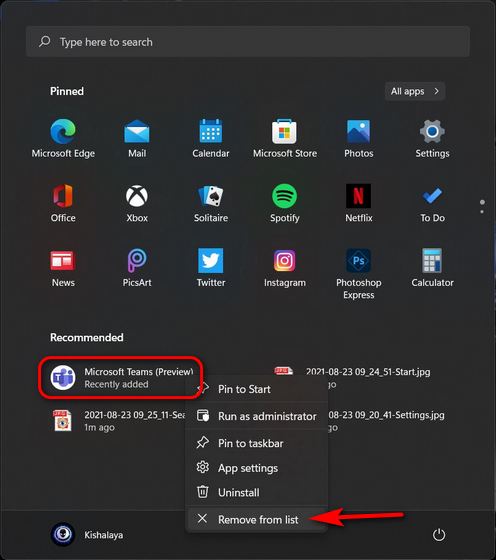 How to Remove 'Recommended' Section from Windows 11 Start Menu | Beebom