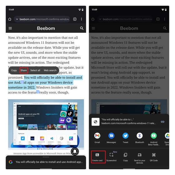 How to Share Quotes from Websites in Google Chrome [Guide] | Beebom