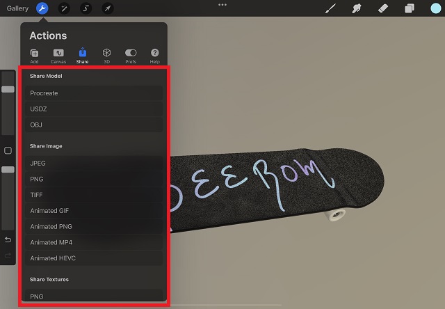 How to Import and Export 3D Models in Procreate (2022) | Beebom