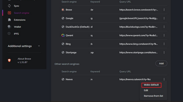 How to Change Default Search Engine in Brave Browser [Guide] | Beebom
