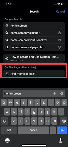 How to Do a Control-F Search on iPhone [9 Ways Explained] | Beebom
