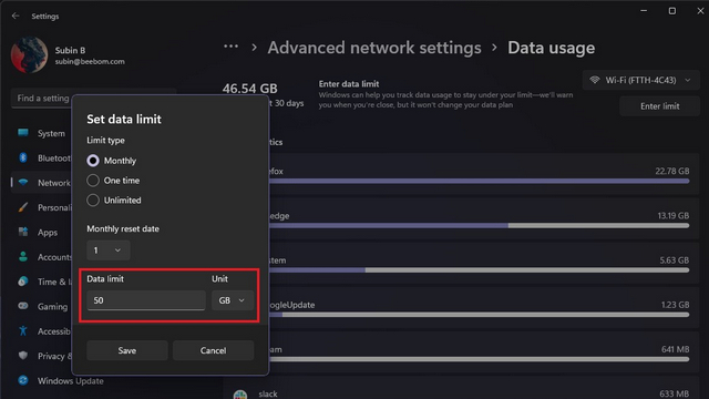 How to Track Internet Usage on Windows 11 in 2022 (Guide) | Beebom