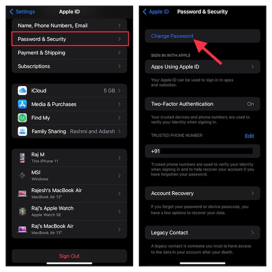 How to Change Passwords on iPhone (2022) | Beebom
