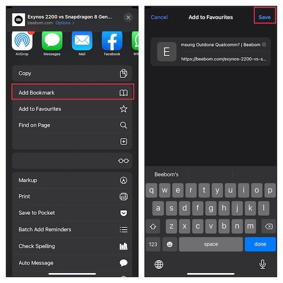How to Bookmark on iPhone (2023) | Beebom