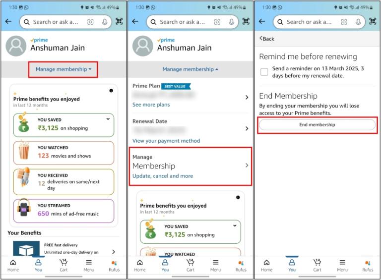 How to Cancel Amazon Prime Video Subscription | Beebom