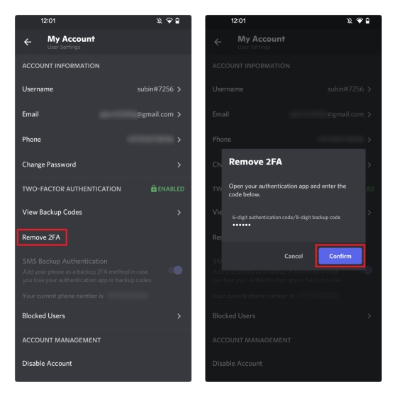 How to Enable or Disable Two-Factor Authentication (2FA) on Discord ...