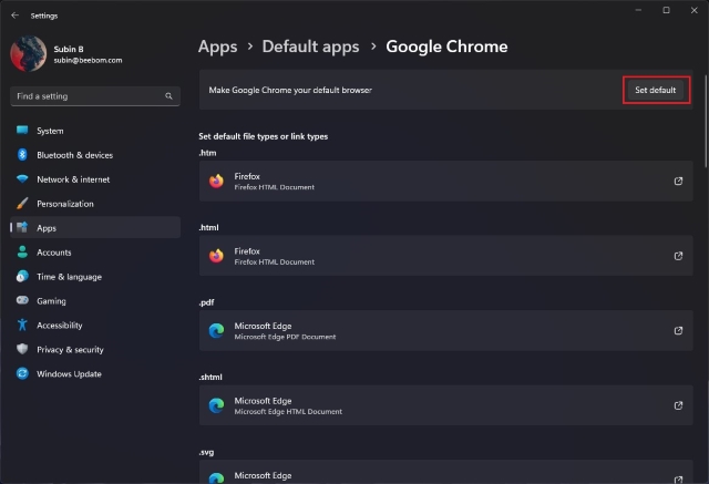 How to Change the Default Browser in Windows 11 (2022 Guide) | Beebom