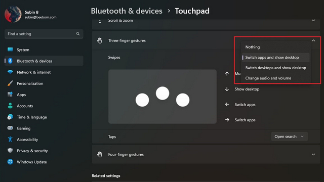 How to Customize Touchpad Gestures in Windows 11 (2022) | Beebom