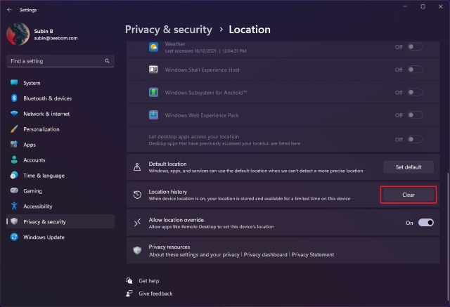 How to Disable Location Tracking in Windows 11 (2022) | Beebom