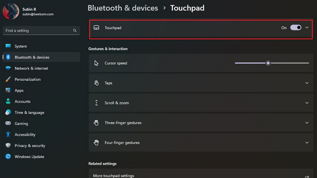 How to Customize Touchpad Gestures in Windows 11 (2022) | Beebom
