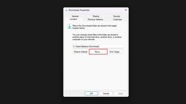 How to Change the Default Download Location in Windows 11 | Beebom