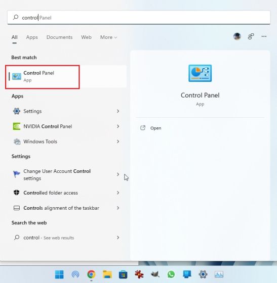 How to Open the Control Panel in Windows 11 (9 Methods) | Beebom